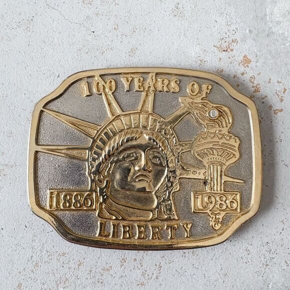 Vintage | Accessories | Vintage8s Statue Of Liberty Centennial Silver ...